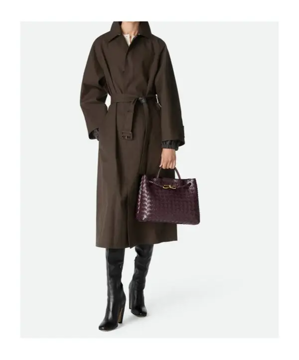 Bottega Veneta Andiamo Medium Shoulder Bag - Dark Barolo