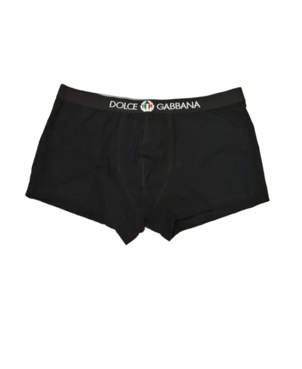 Dolce & Gabbana Logo-waist Cotton Boxers - Black