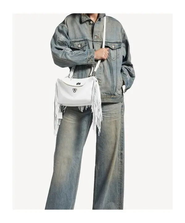 Balenciaga Rodeo Small Fringe Handbag