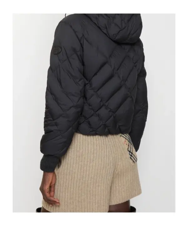 Burberry Quilted Puffer Jacket With Drawcord Hood