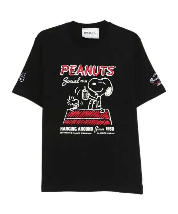Iceberg Peanuts-embroidered T-shirt