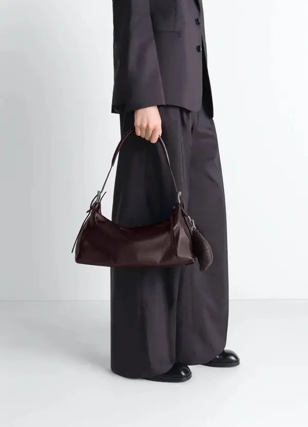 LEMAIRE Belted Baguette Shoulder Bag - Chianti