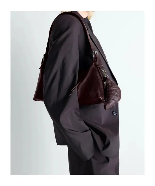 LEMAIRE Belted Baguette Shoulder Bag - Chianti