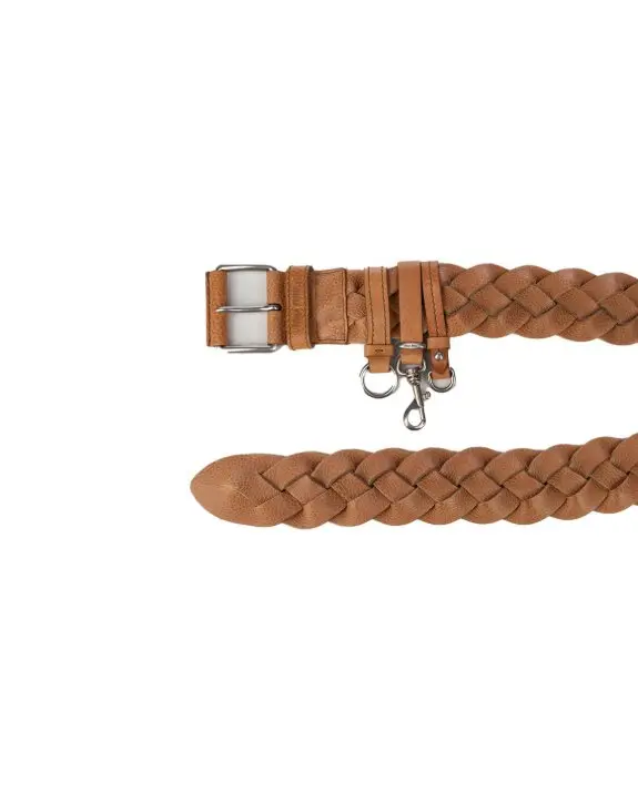 Miu Miu Braided Leather Belt