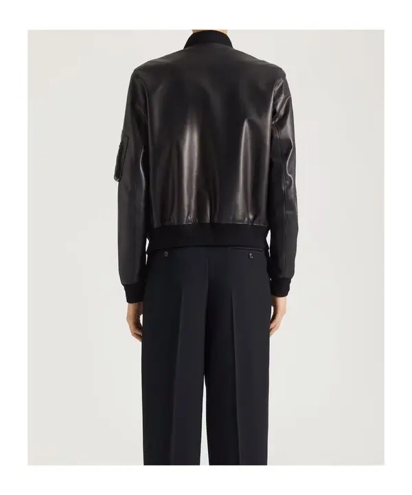 Givenchy Zip-up Leather Bomber Jacket