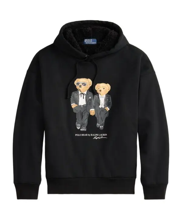 Polo Ralph Lauren Polo Bear High-pile Hoodie - Black