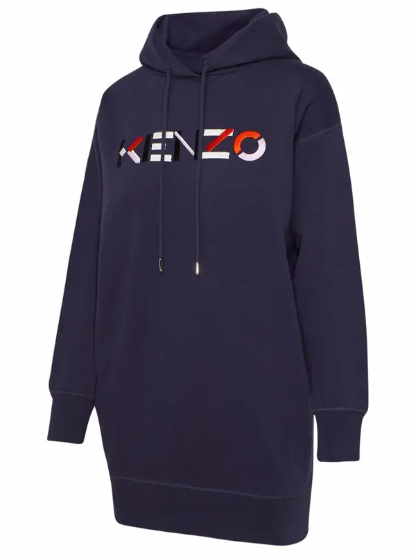 Kenzo Embroidered Logo Hoodie Dress