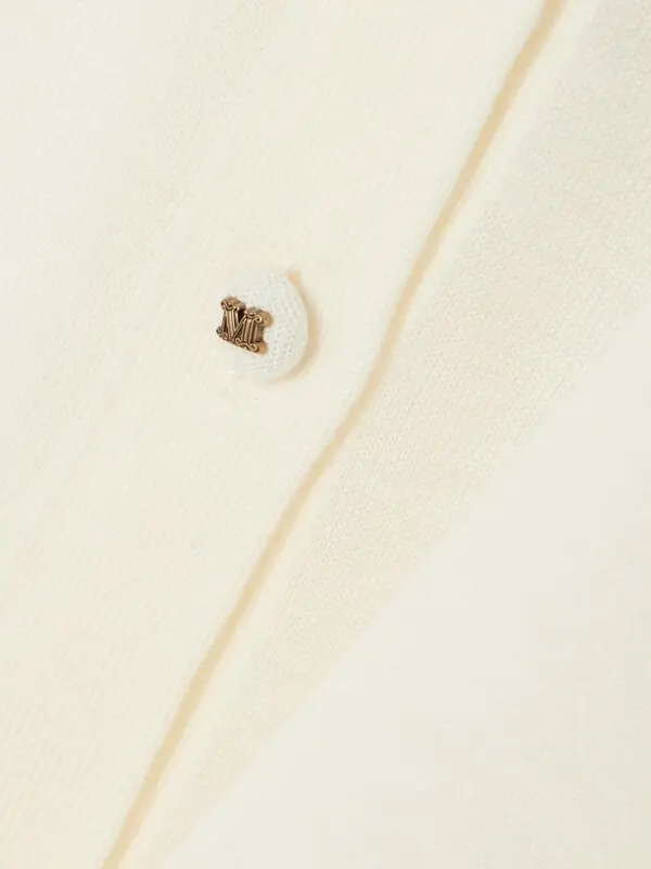 Max Mara Short-sleeved Lapel Collar Sweater
