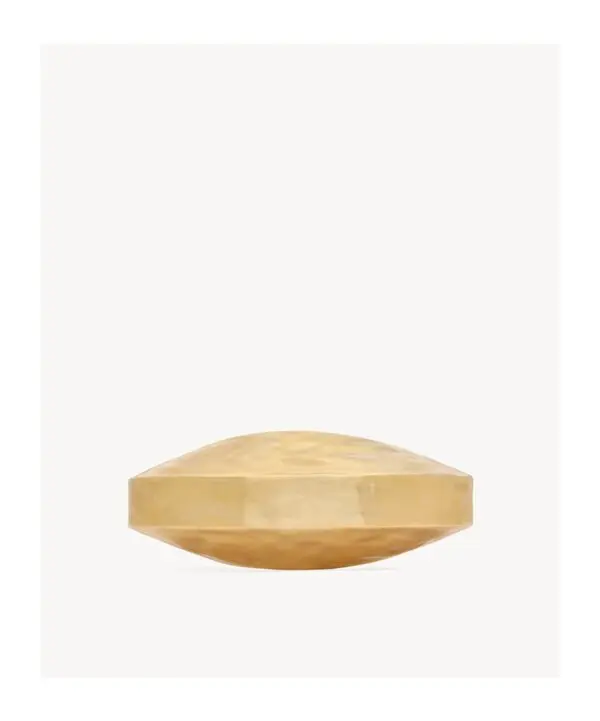 Saint Laurent Plateau Dome Cuff In Metal