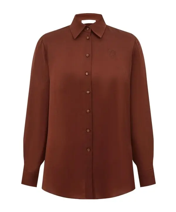 Zimmermann Hypnotic Satin Shirt - Tan