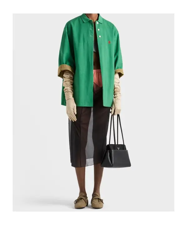 Prada Boxy Piqué Jacket