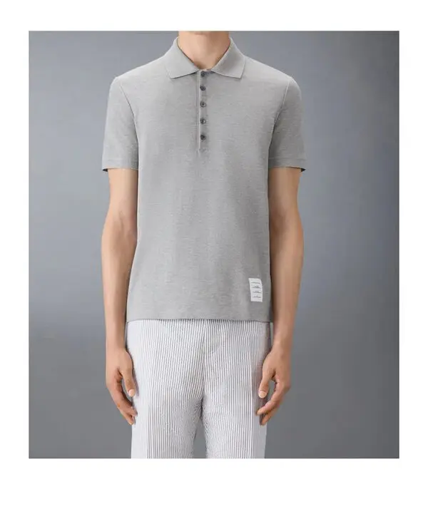 Thom Browne 4-bar Short-sleeved Polo Shirt