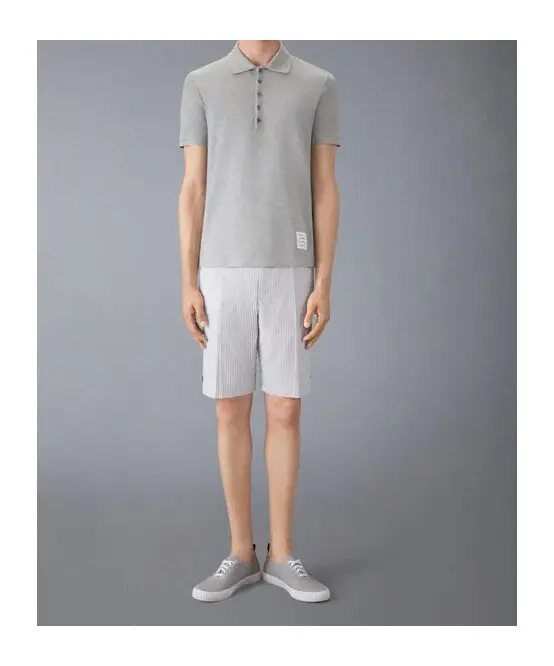 Thom Browne 4-bar Short-sleeved Polo Shirt