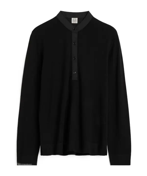 TOTEME Long-sleeved Knitwear With Half-button Closure