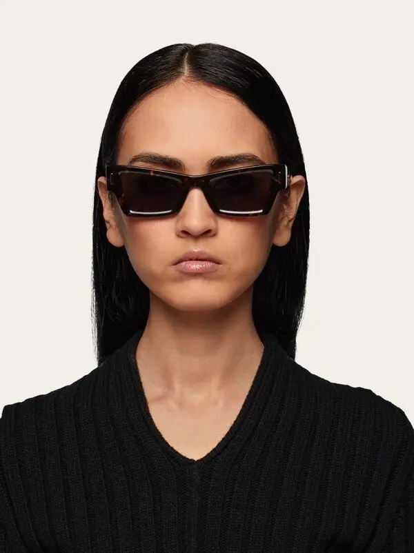 FERRAGAMO Acetate Rectangular Sunglasses