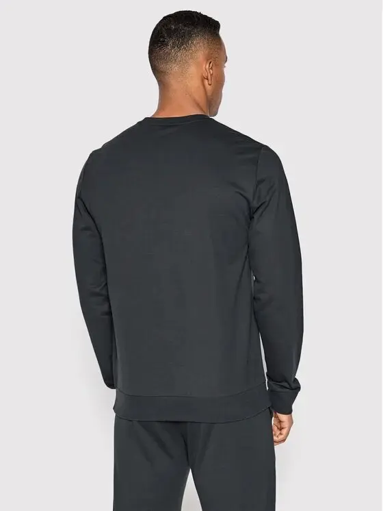 EA7 Round Neck Logo Sweatshirt - Black