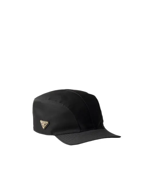 Prada Re-nylon Triangle-logo Baseball Cap - Black