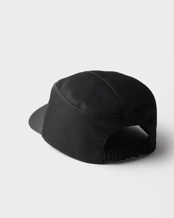 Prada Re-nylon Triangle-logo Baseball Cap - Black