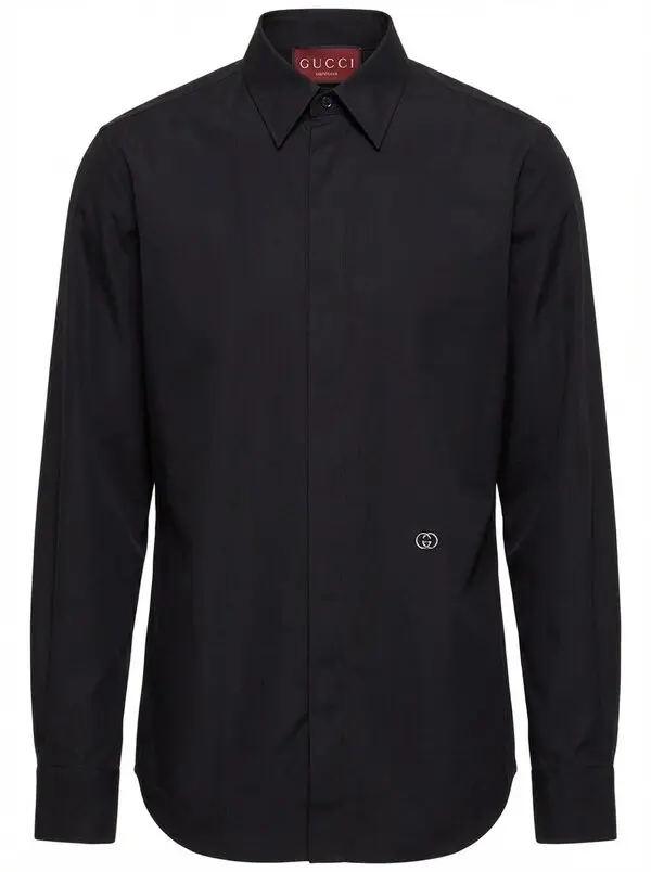 Gucci Piece Dyed Poplin Shirt
