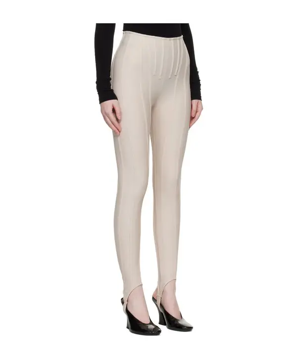 MUGLER Panelled Corset Leggings