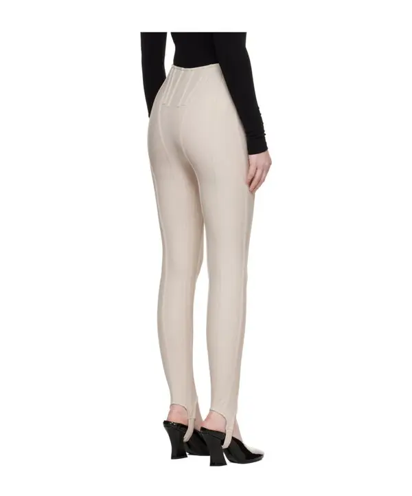 MUGLER Panelled Corset Leggings