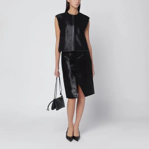 LOULOU STUDIO Ampas Vest In Pony-effect Leather