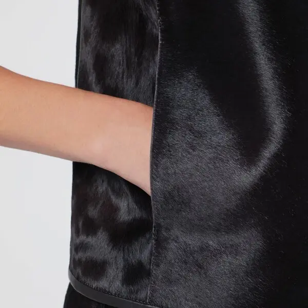 LOULOU STUDIO Ampas Vest In Pony-effect Leather