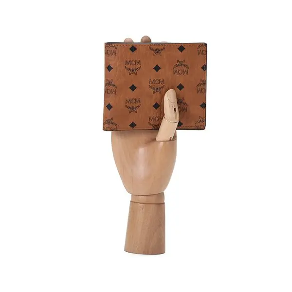 Mcm All-over Logo Printed Bi-fold Wallet