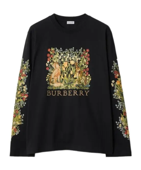 Burberry Long-sleeve Forest Cotton T-shirt