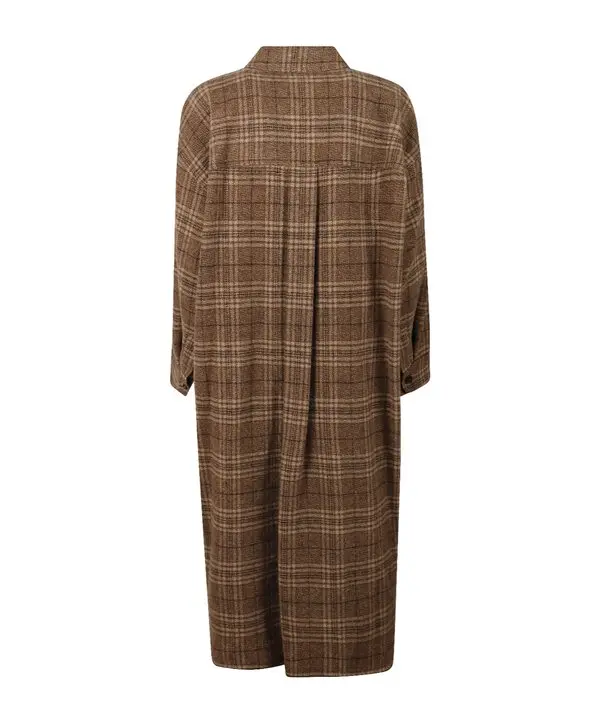 Isabel Marant Étoile Gislene Checked Long Coat