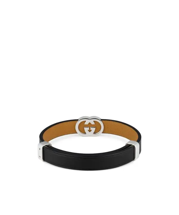 Gucci Interlocking G Leather Bracelet