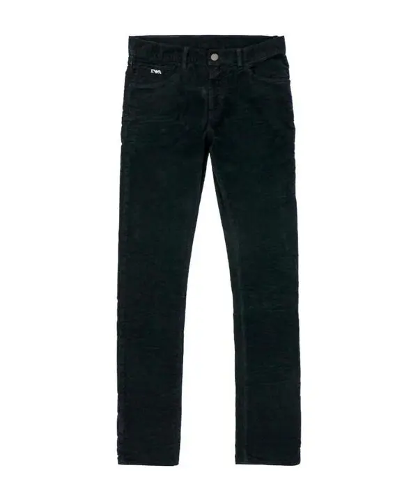 Emporio Armani Straight Leg Logo Jeans - Black