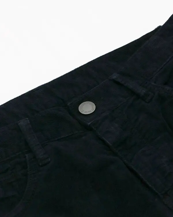 Emporio Armani Straight Leg Logo Jeans - Black