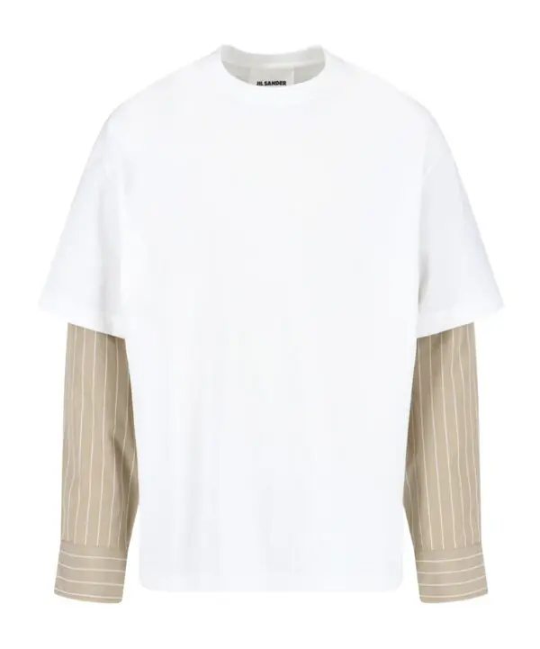 JIL SANDER Layered Sleeve T-shirt