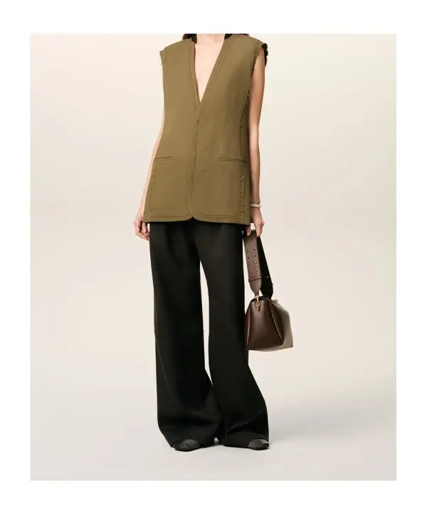 AMI Paris Wool Gilet - Green