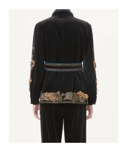 Valentino Garavani Beaded Velvet Overshirt