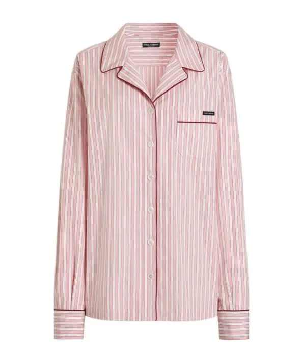 Dolce & Gabbana Striped Long-sleeve Shirt - Pink
