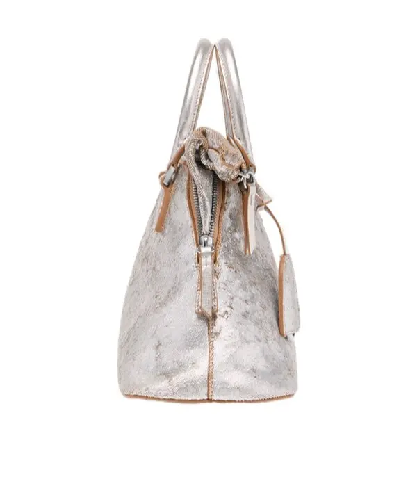 MAISON MARGIELA 5ac Mini Soft Shoulder Bag - Silver