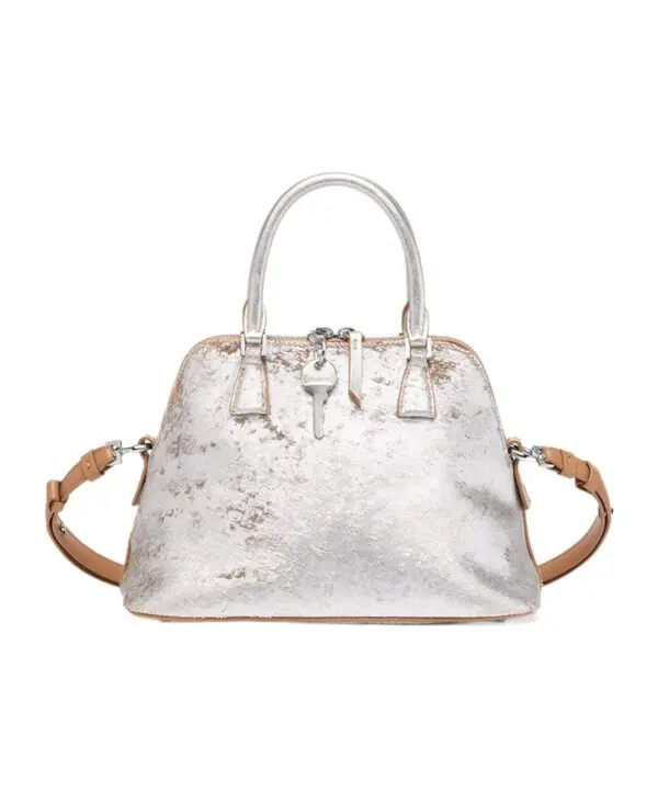 MAISON MARGIELA 5ac Mini Soft Shoulder Bag - Silver