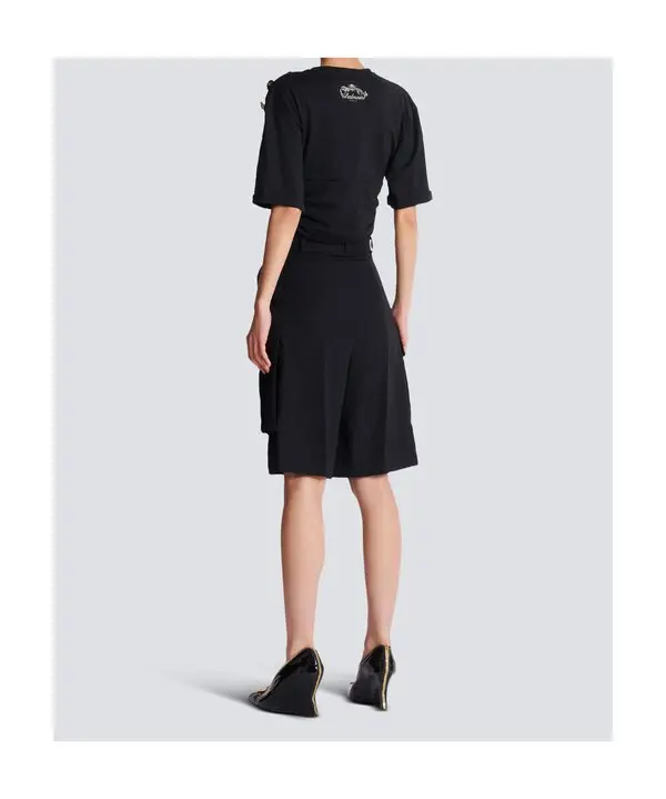 Balmain Grain De Poudre Wool Bermuda Shorts