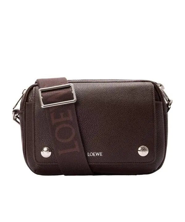Loewe Small Pebble Messenger Bag - Black