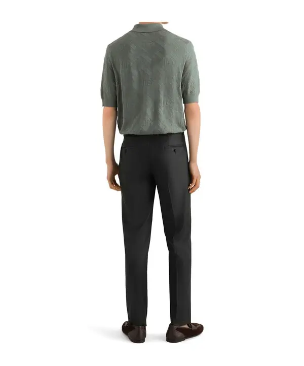 Dolce & Gabbana Dolce Gabbana Micro-dot Stitch Short-sleeved Polo Shirt