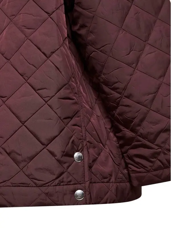 Prada Re-nylon Quilted Jacket With Velvet Collar
