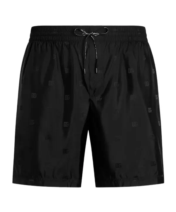 Dolce & Gabbana Drawstring Swim Shorts - Black