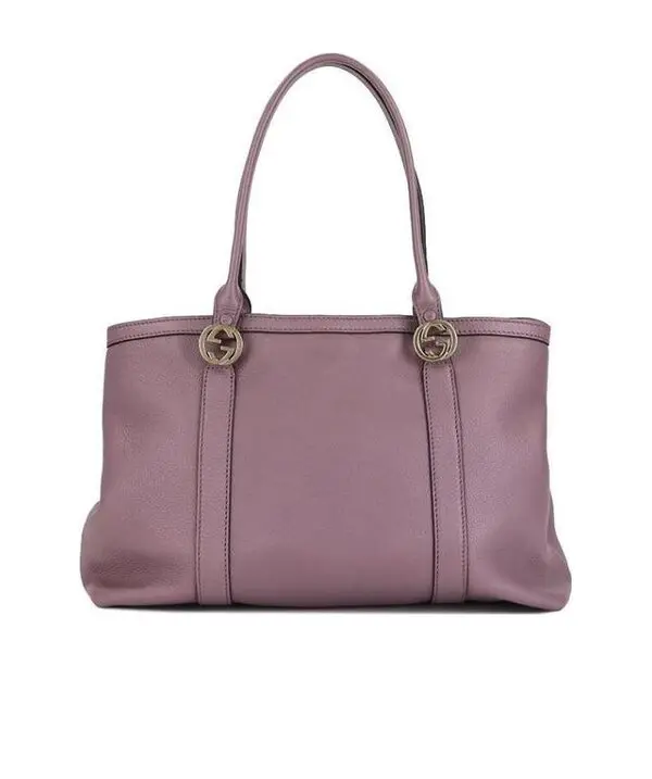 Gucci Logo Top Handle Handbag - Purple