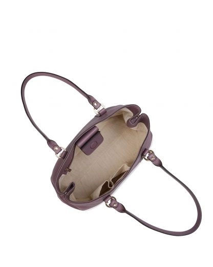 Gucci Logo Top Handle Handbag - Purple