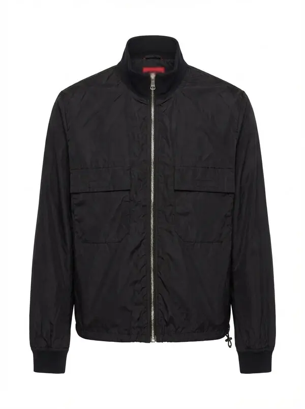 Gucci Logo Baseball Jacket - Black