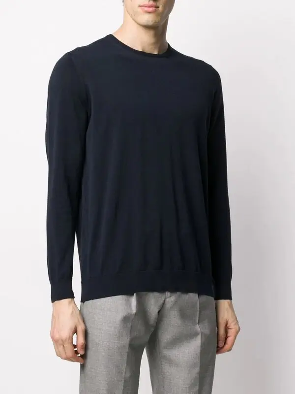 DRUMOHR Crew Neck Cotton Jumper - Black