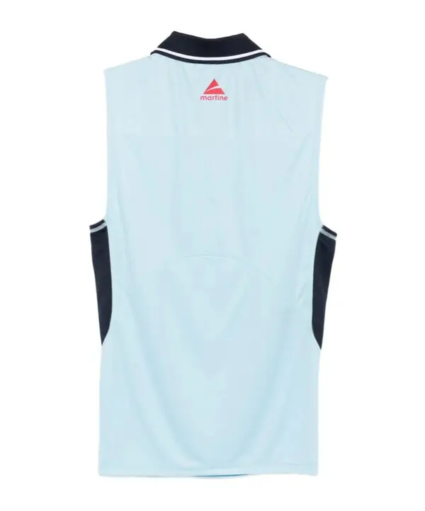 Martine Rose Sleeveless Polo Shirt - Light Blue
