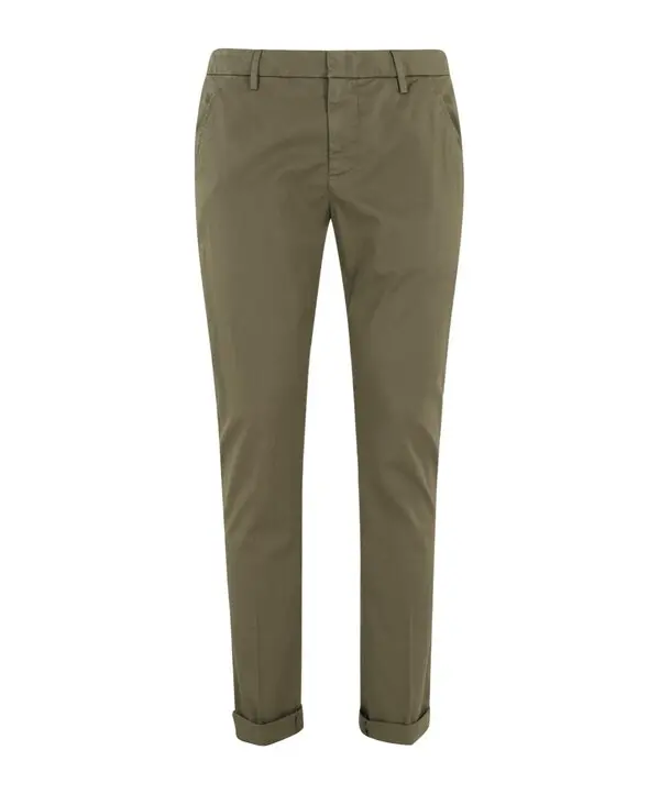 DONDUP Cuffed Trousers - Green